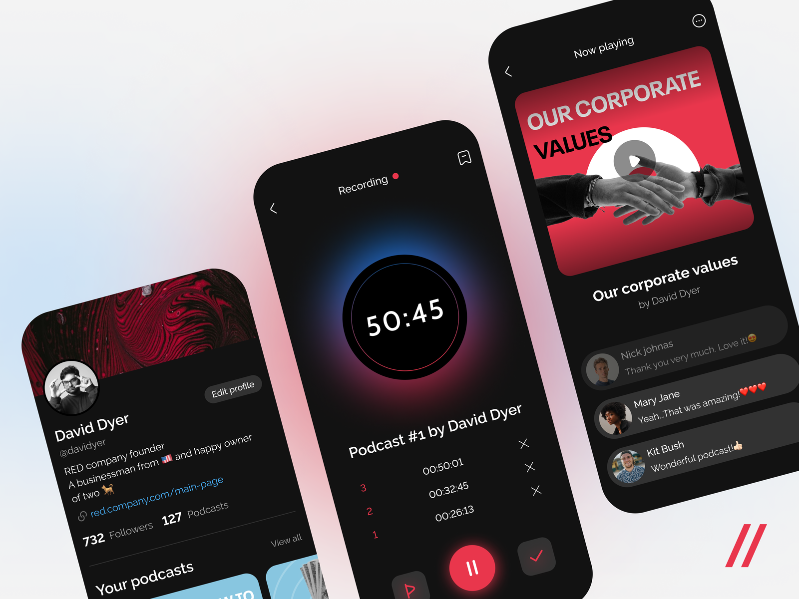 Corporate Podcast App by DIVYA HIMMAT on Dribbble