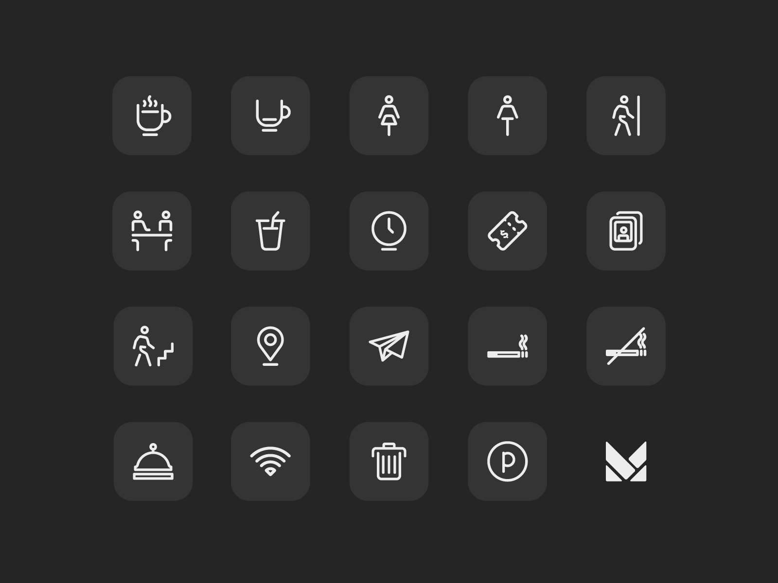 Subtle Coffee Icon Set by Misbahul Munir on Dribbble