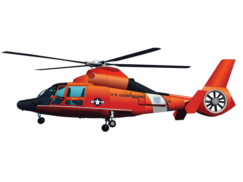 Coast Guard Chopper Vector Drawing by Becky B on Dribbble