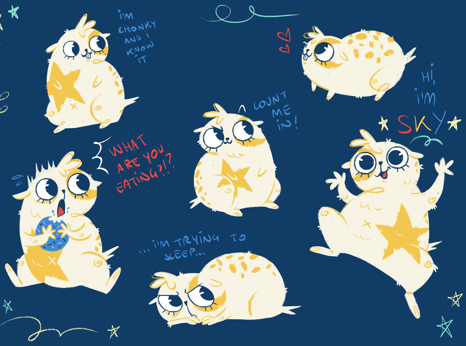 Hi, I'm Sky! by Debora Mestieri on Dribbble