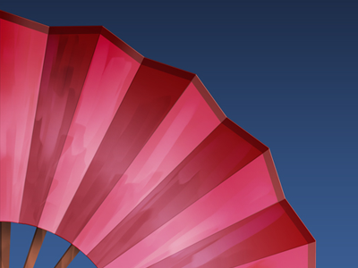 Paper fan (alt) by Sam Gilbey on Dribbble
