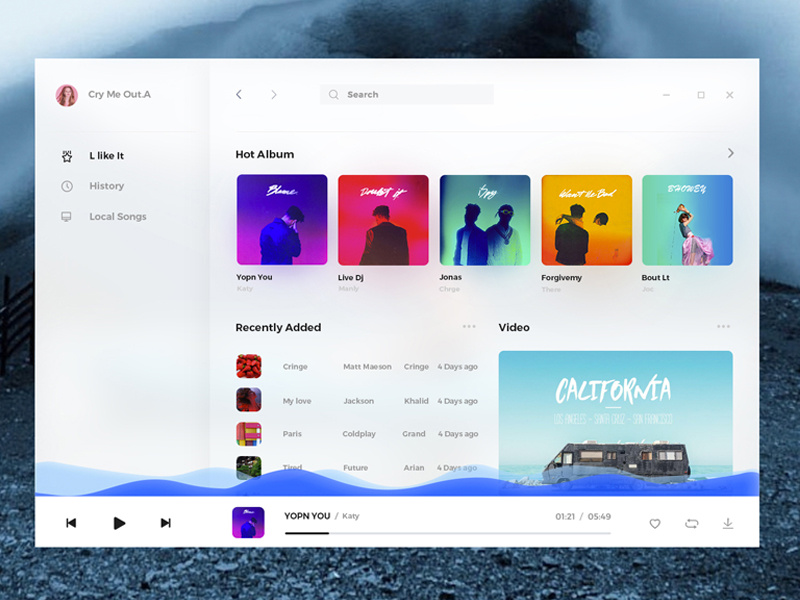 Songtaste Music concept by 静静的笑 on Dribbble