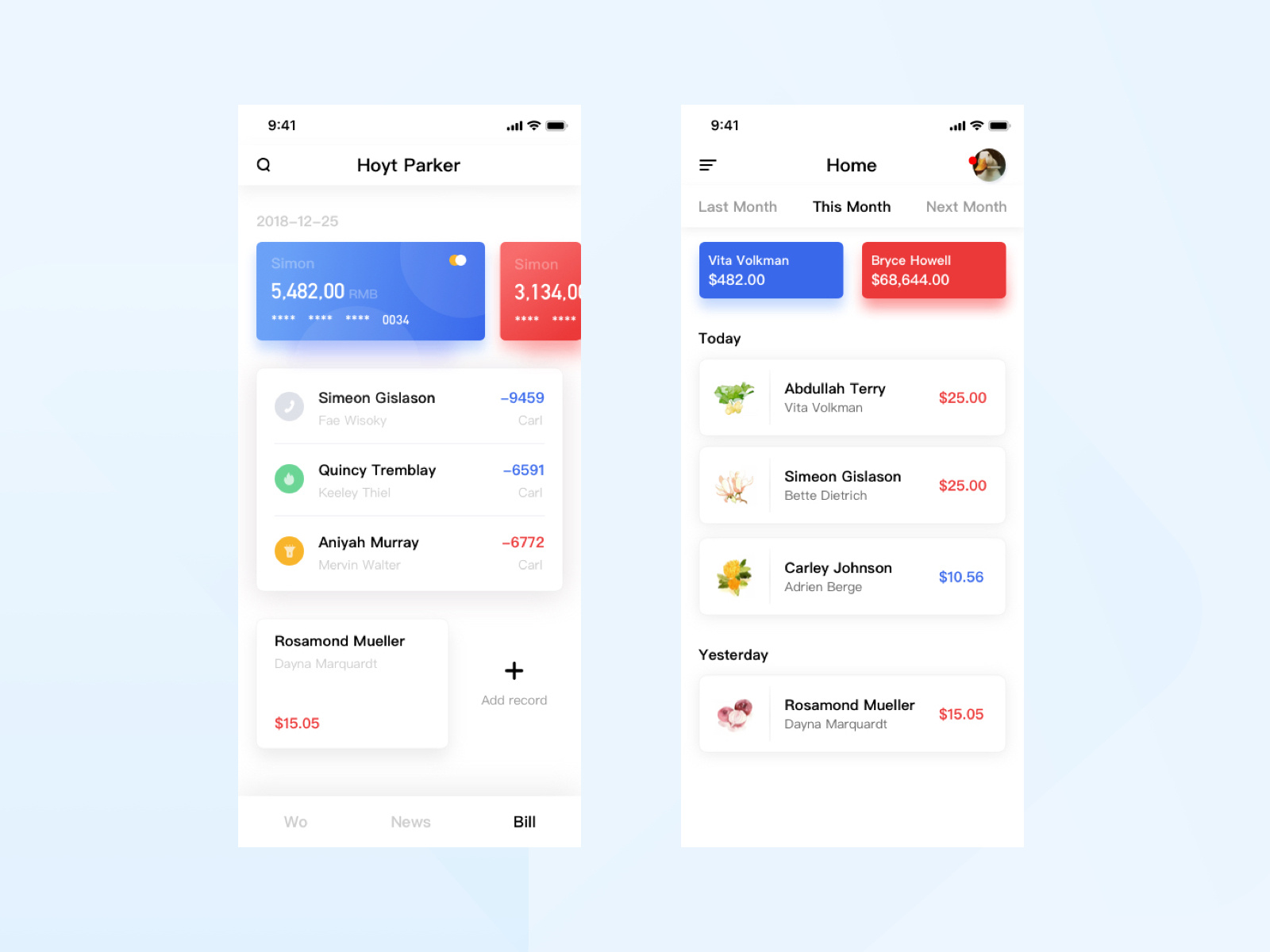 Practice UI by lilyyangdesign on Dribbble