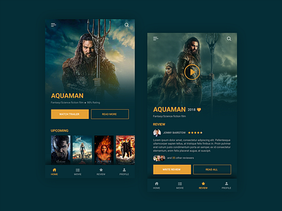 Movie Database & Review Mobile App by Luke Peake for TIB Digital on ...