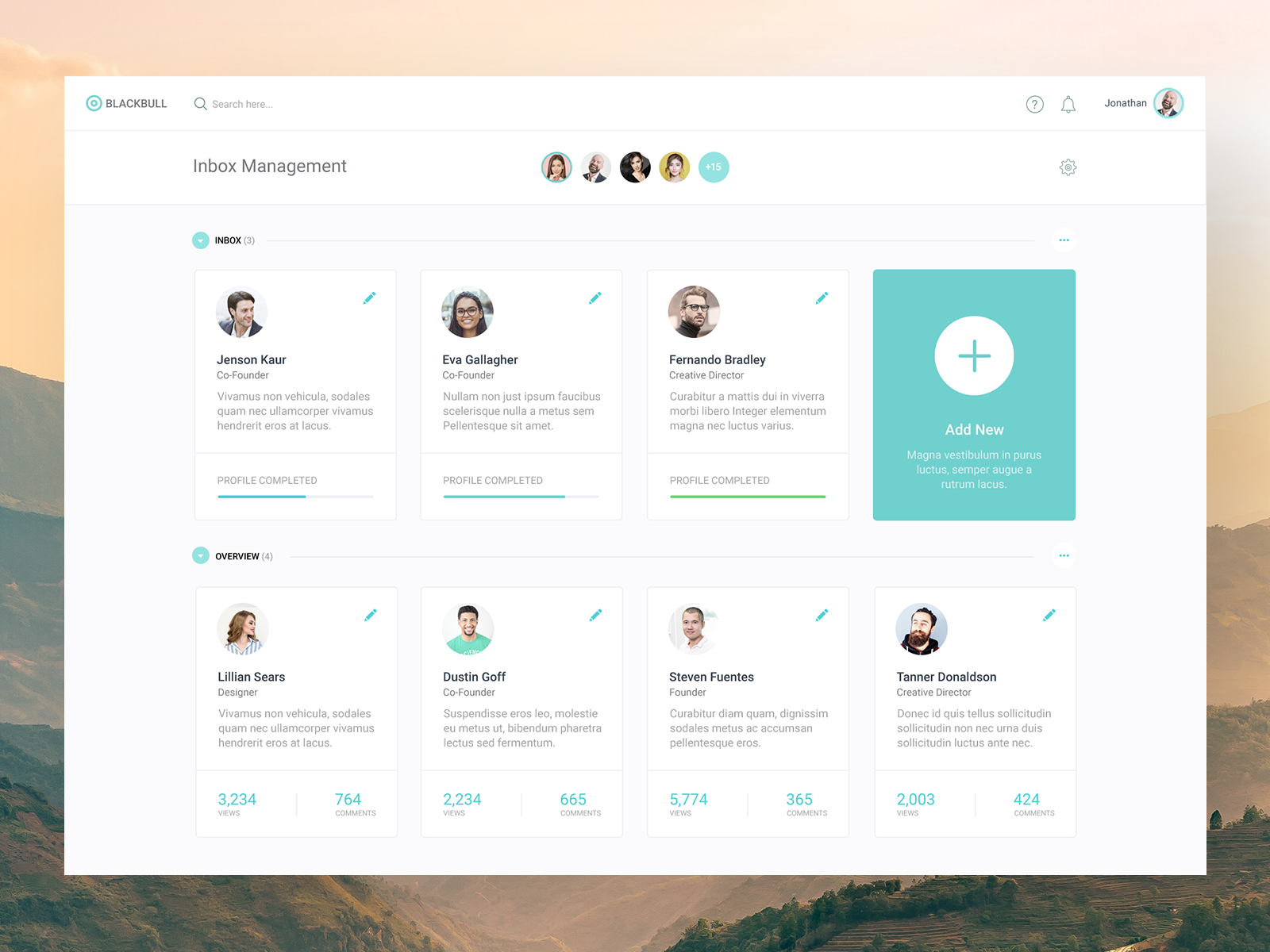 Dashboard & Inbox Design by Luke Peake for TIB Digital on Dribbble