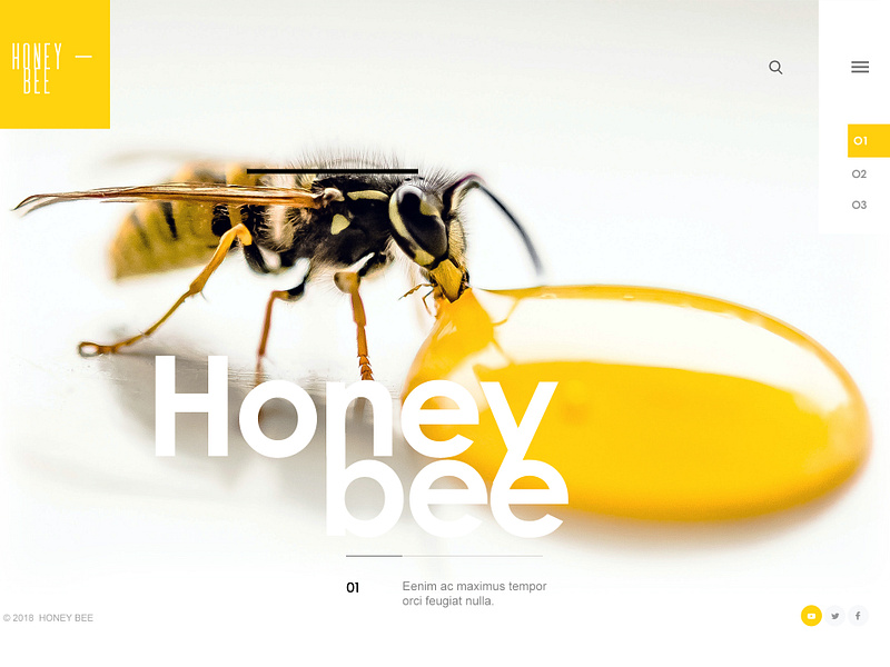 Honeybee Nature Style Website Design by TIB Digital on Dribbble