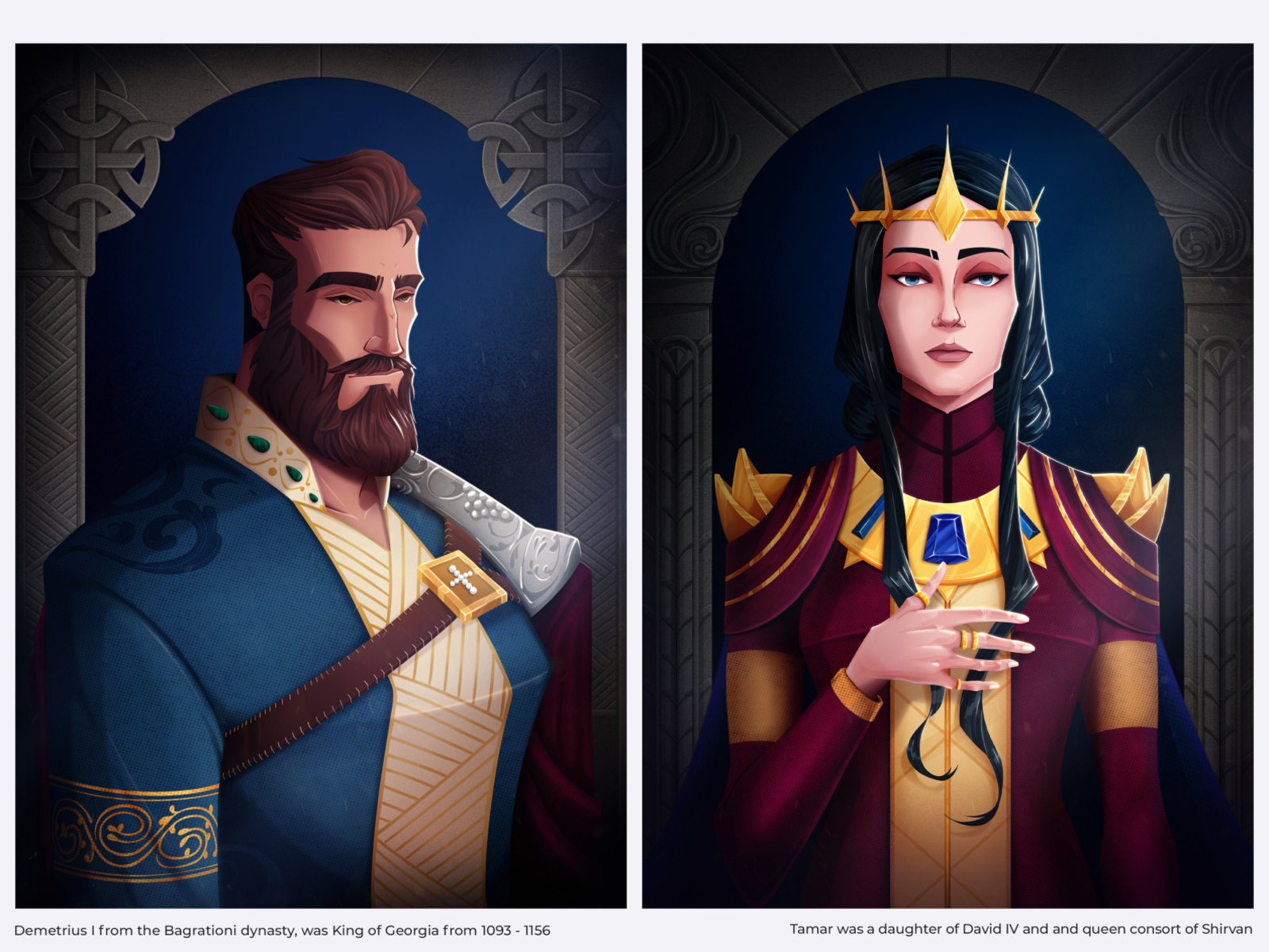 The family of David IV the Builder by meta agency on Dribbble