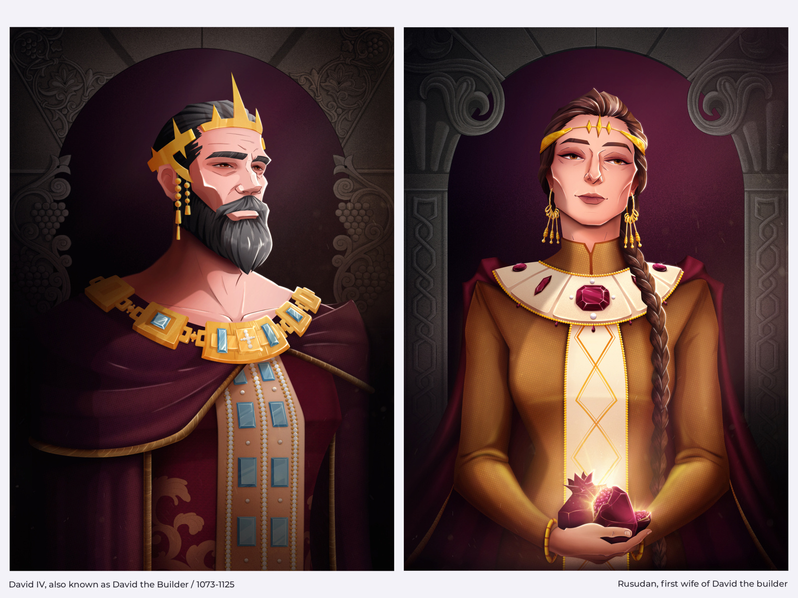 The family of David IV the Builder by meta agency on Dribbble