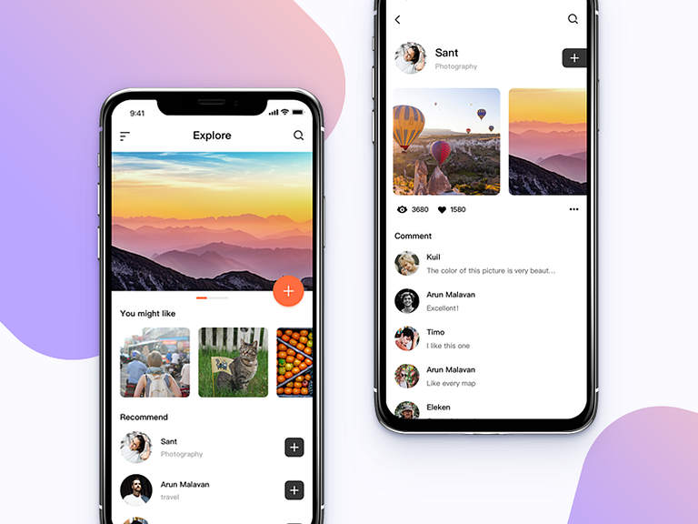 Iphone X Picture interface by Michellllll on Dribbble