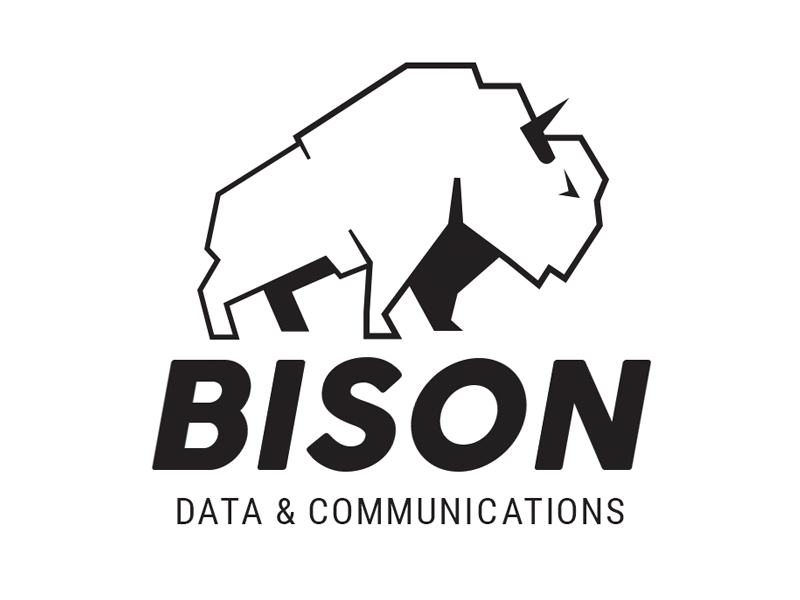 Bison Data & Communications logo presentation by Ward Larson on Dribbble