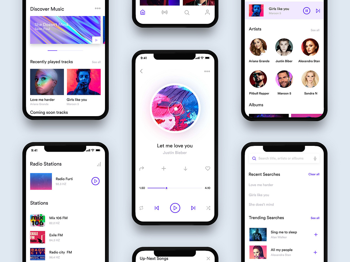 Music App Design Behance Case Study by Urmi Islam on Dribbble