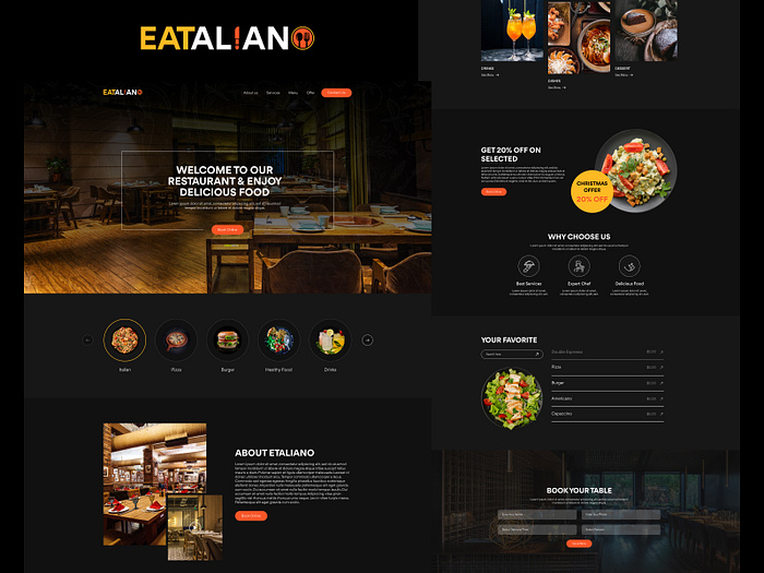 Restaurant Website designs, themes, templates and downloadable graphic ...