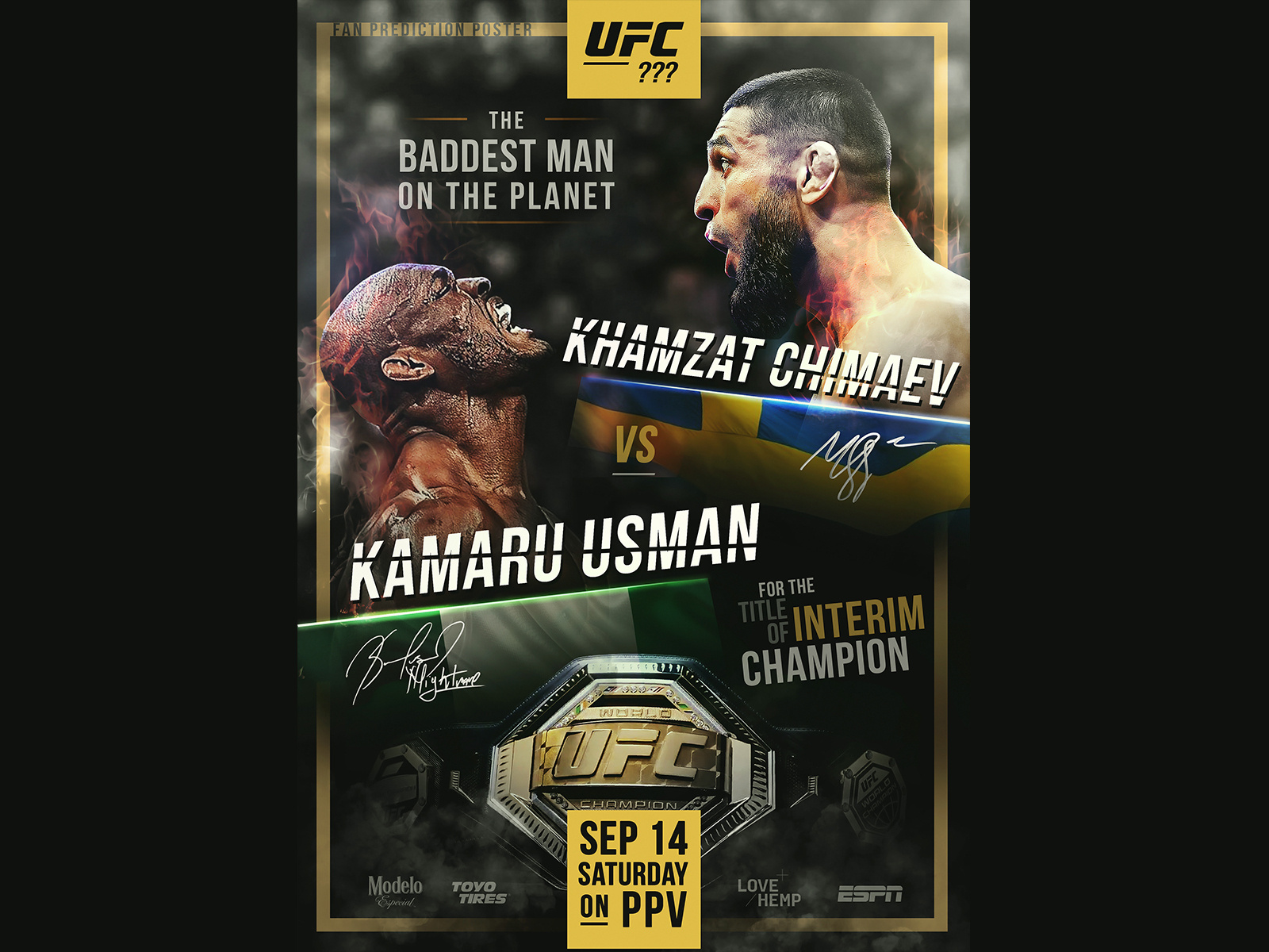 UFC Fan Poster Design by Miljan Jecmenica on Dribbble