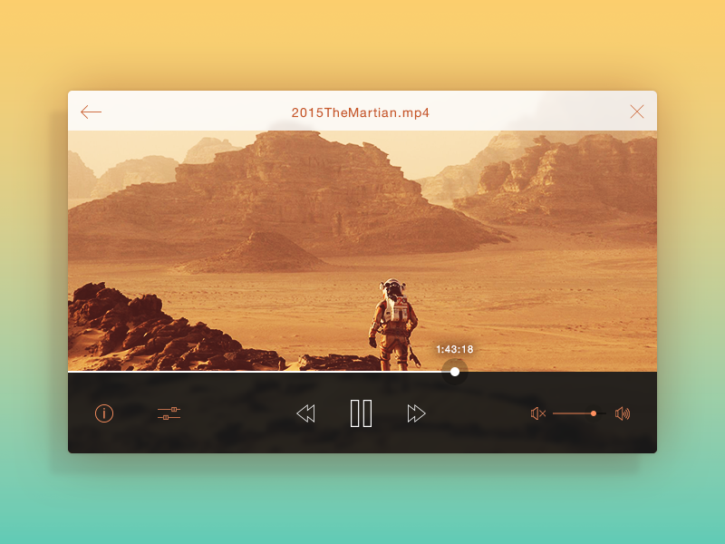 Simple Video Player by Christian Roy on Dribbble