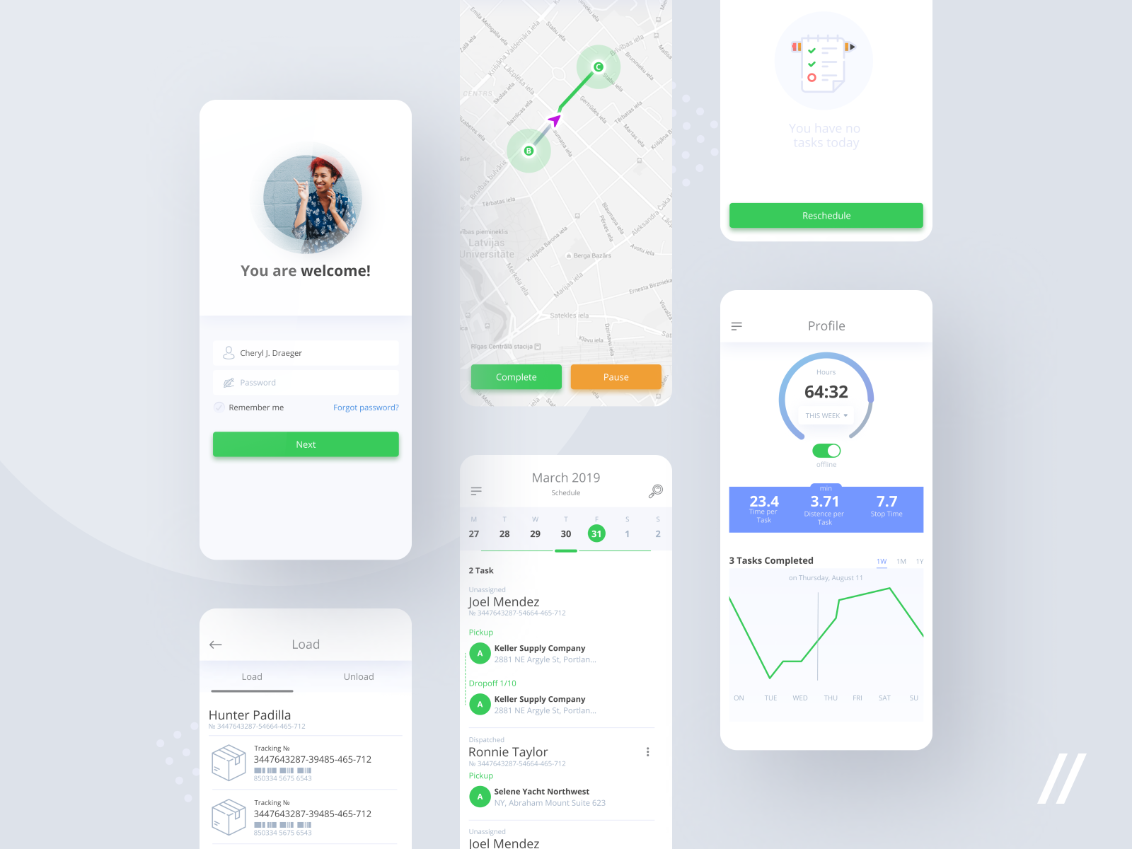 Transportation App by Purrweb UX on Dribbble