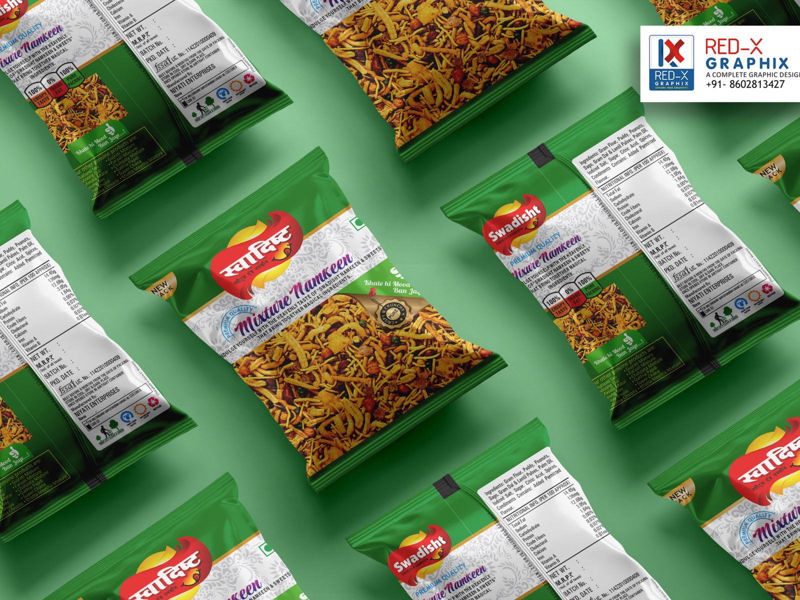 SNACKS & NAMKEEN PACKAGING DESIGN by RED-X GRAPHIX on Dribbble