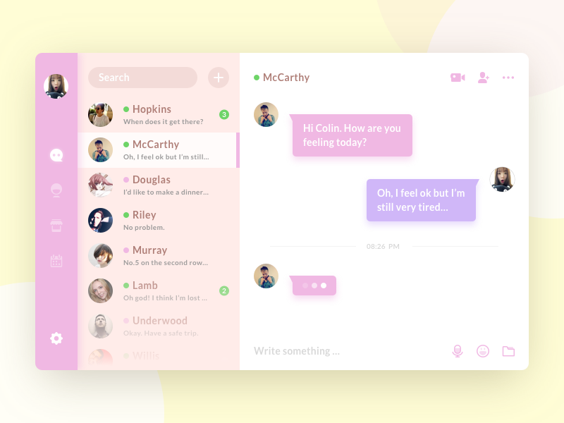Chat by KeylDda on Dribbble