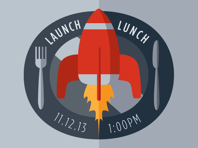 Launch Lunch by Enon Avital on Dribbble