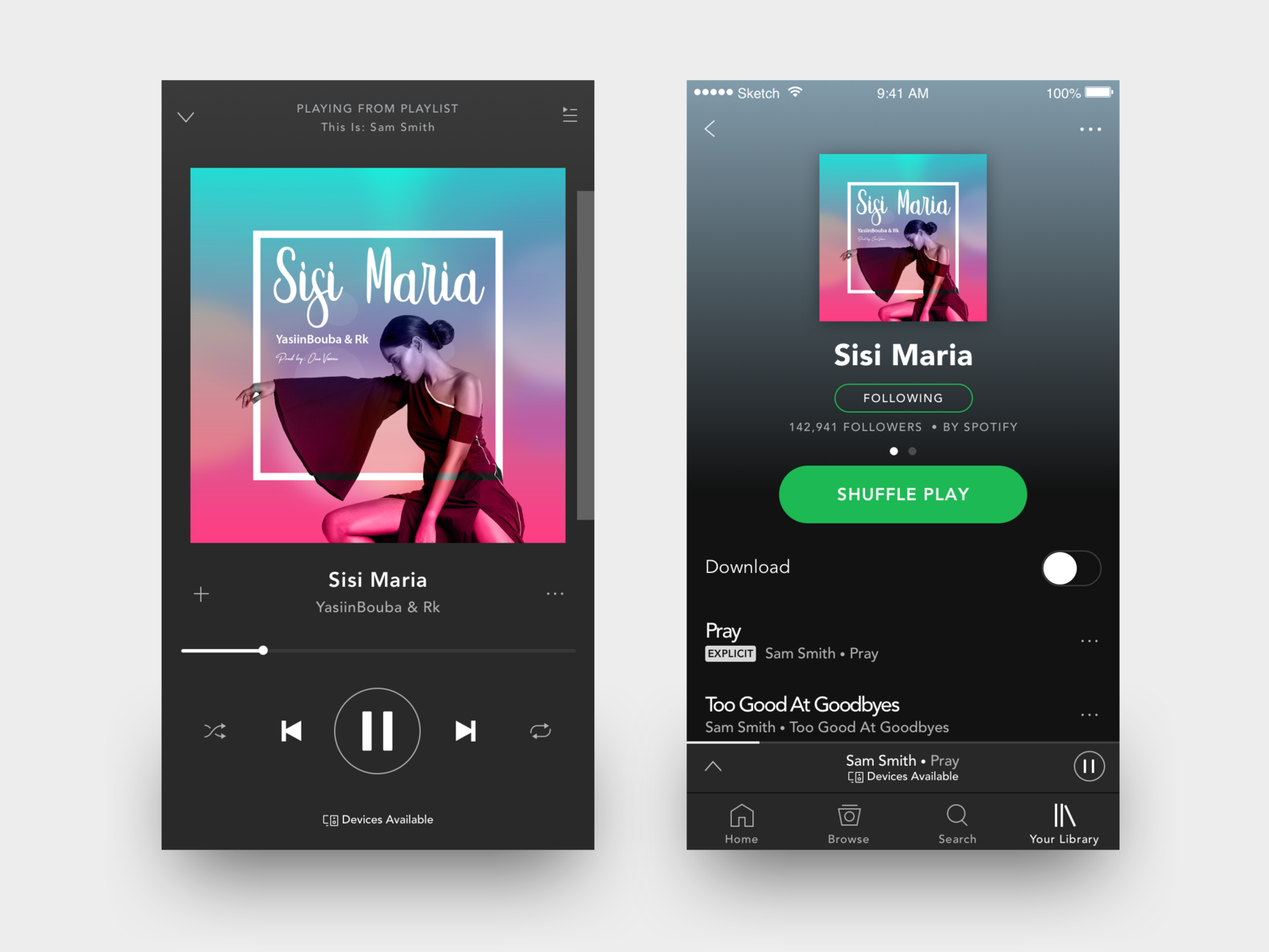 Trackcover Sisi Maria by Rostam on Dribbble