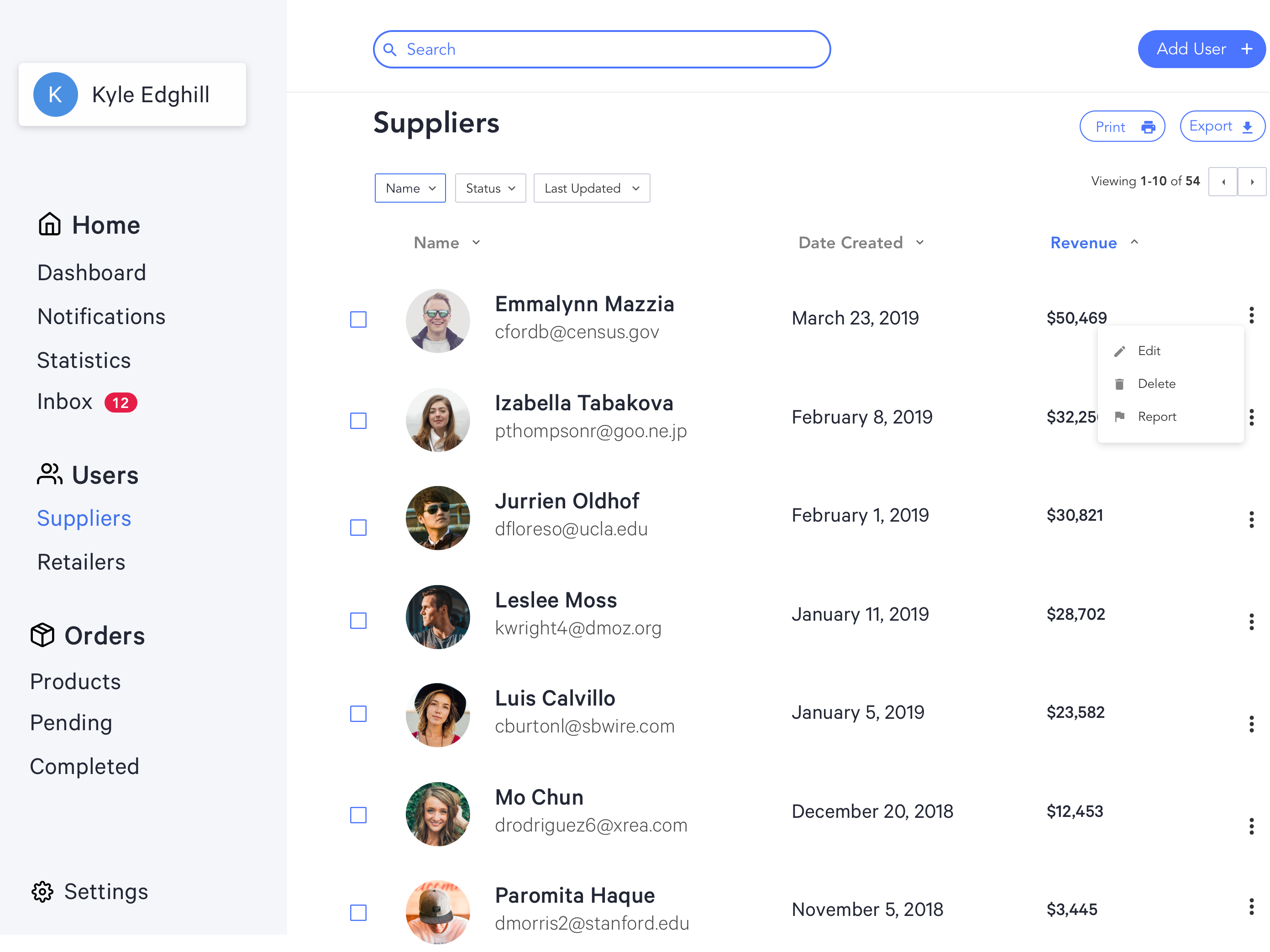 Dribbble - suppliers.png by Brandon Lapomeray