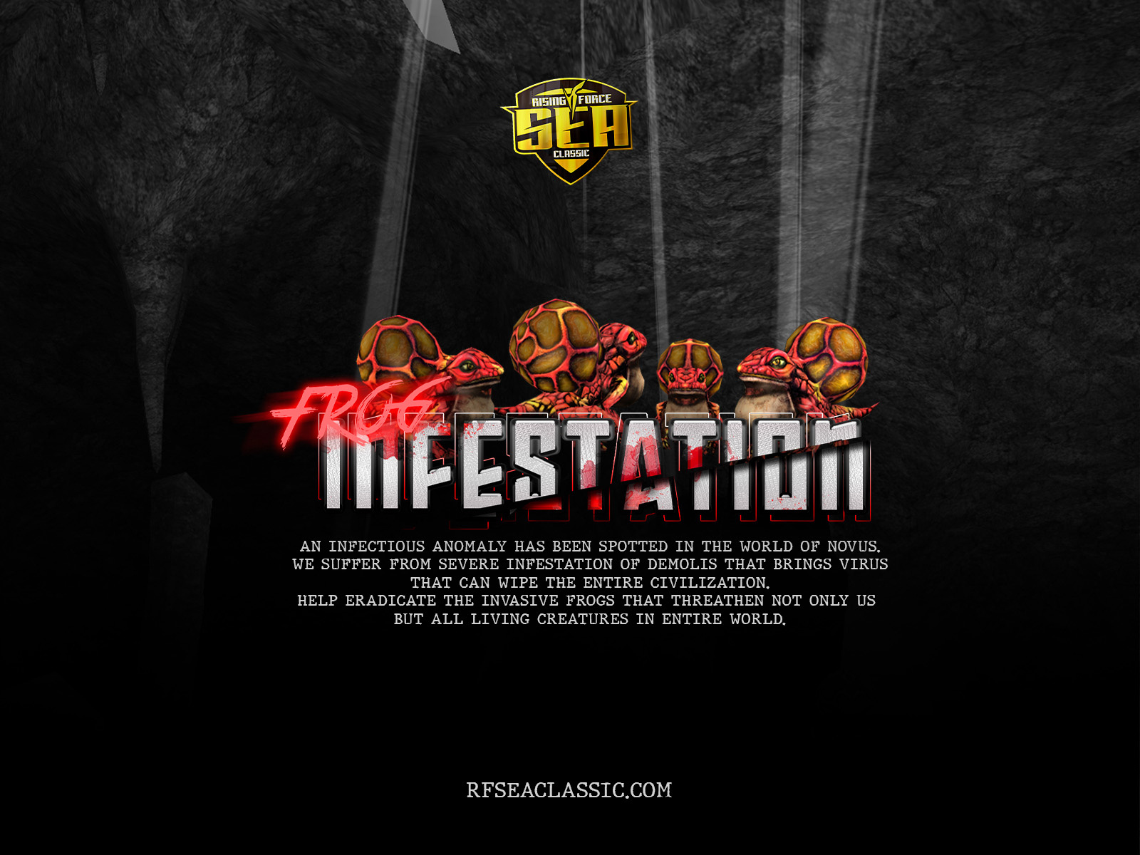 Frog Infestation Event Banner by Keith Mark Bendanillo on Dribbble