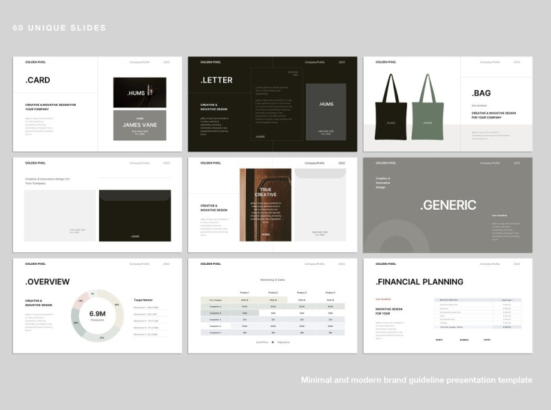 Minimal Brand Guideline Template #11 by PeyangG on Dribbble