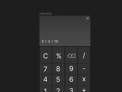 calculator by Jai teja on Dribbble