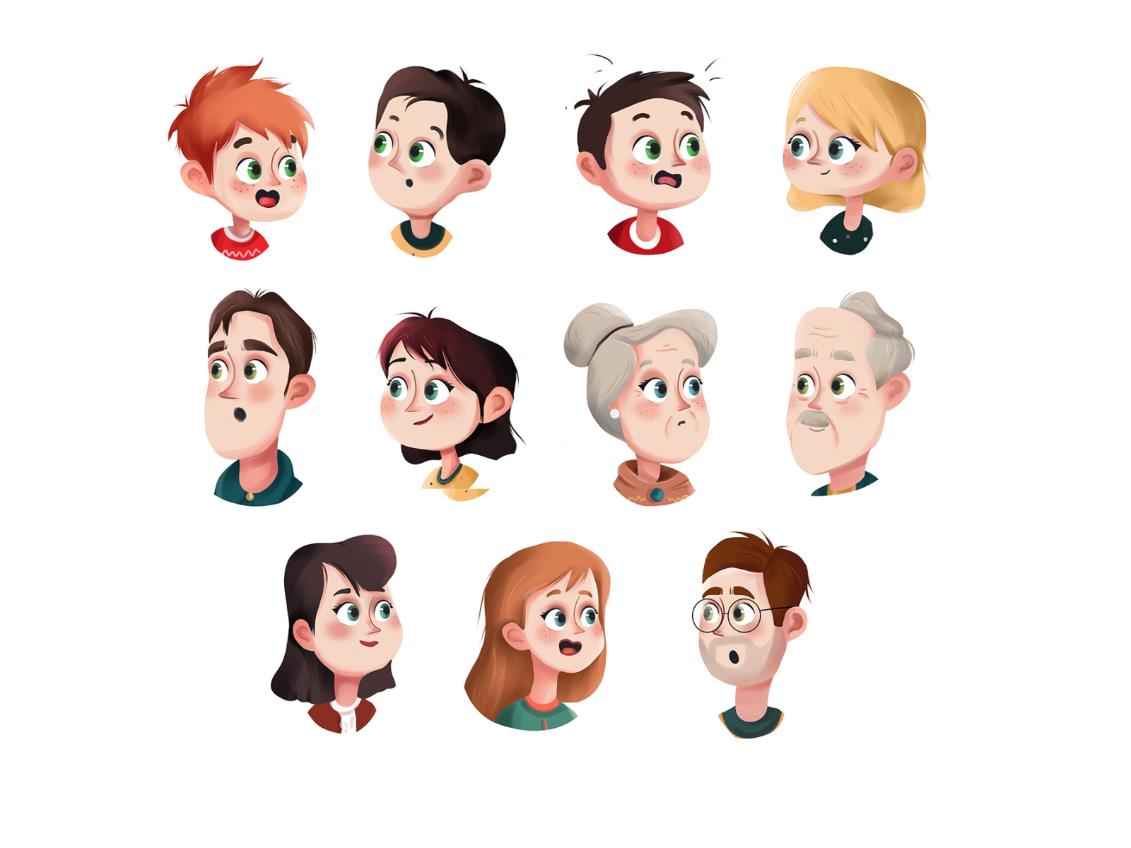 characters by Noor on Dribbble