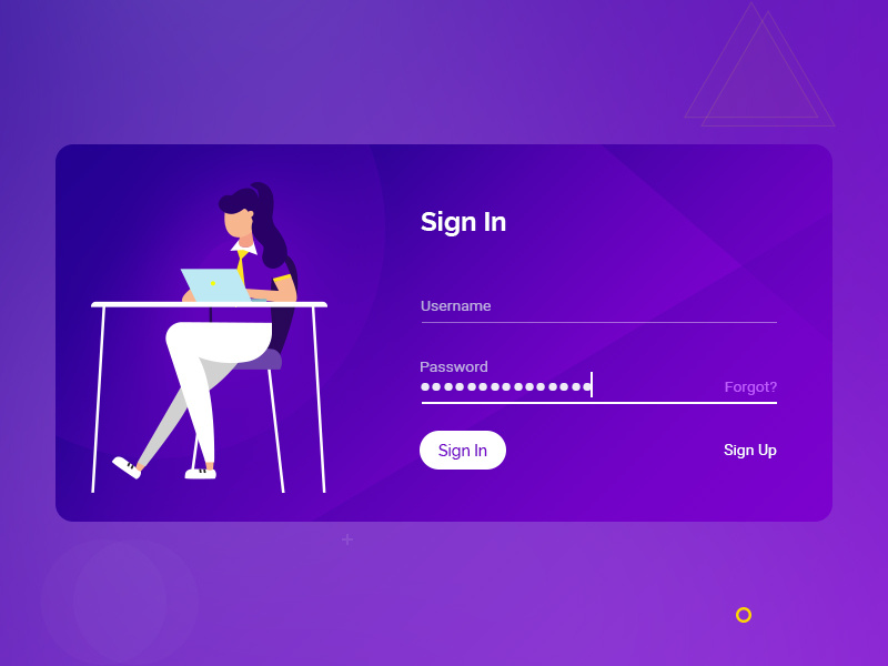 Login page by Venkat Sudheer Reddy on Dribbble