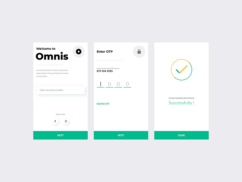 Mobile Number Login designs, themes, templates and downloadable graphic ...