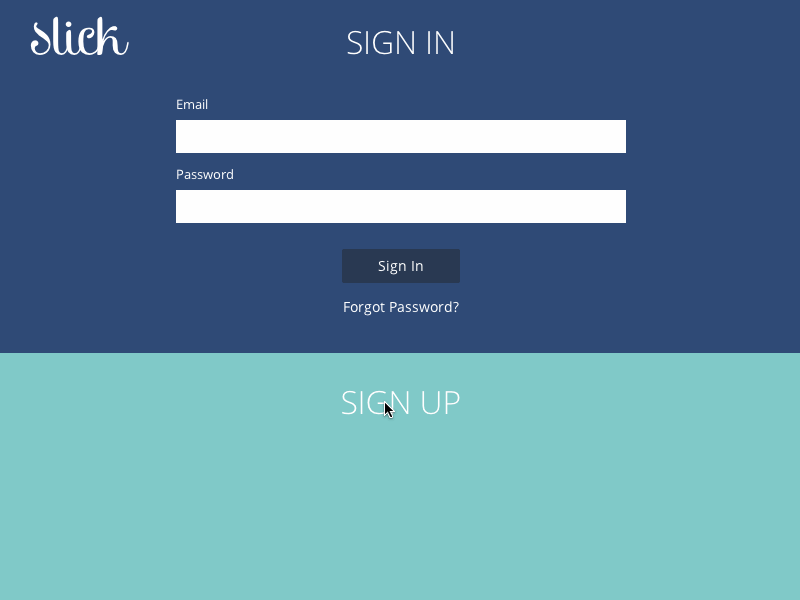 Sign In/Sign Up by Brenda Storer on Dribbble