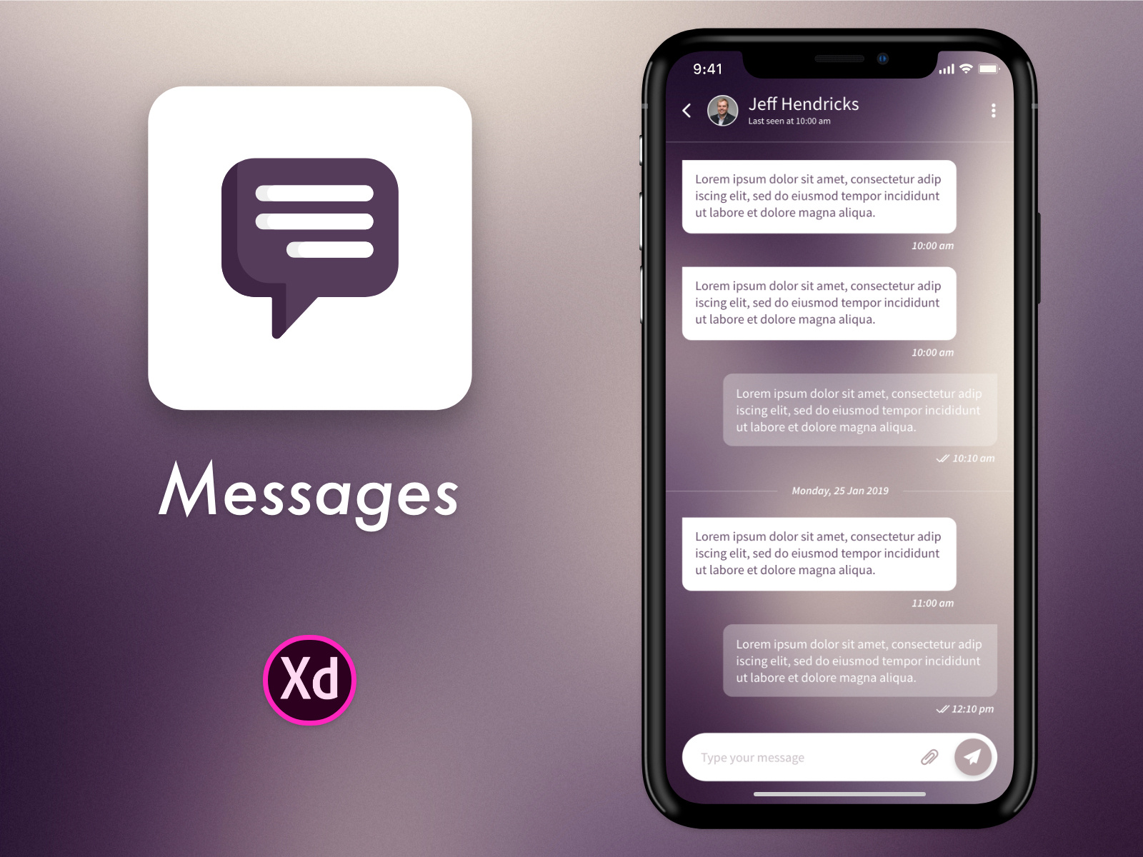 Messaging App by Ashish Singh on Dribbble