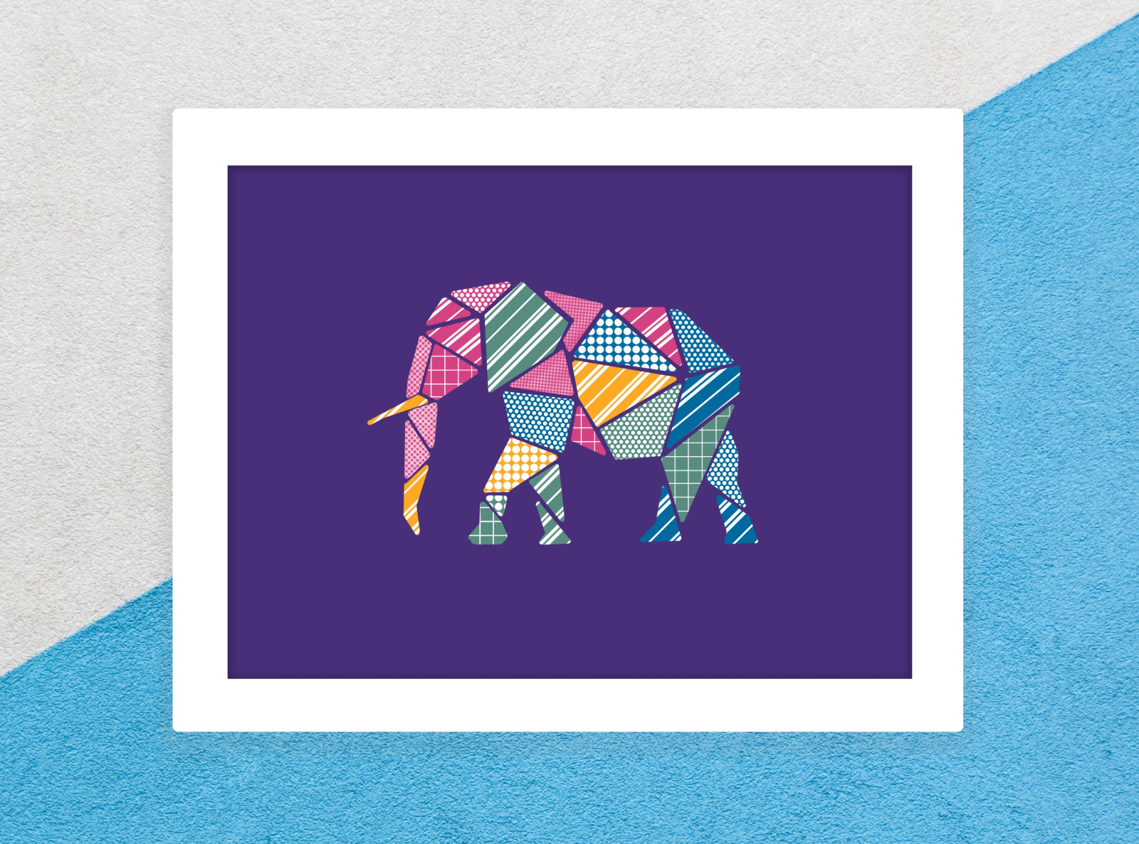 Elephant pattern design by Sitaram on Dribbble