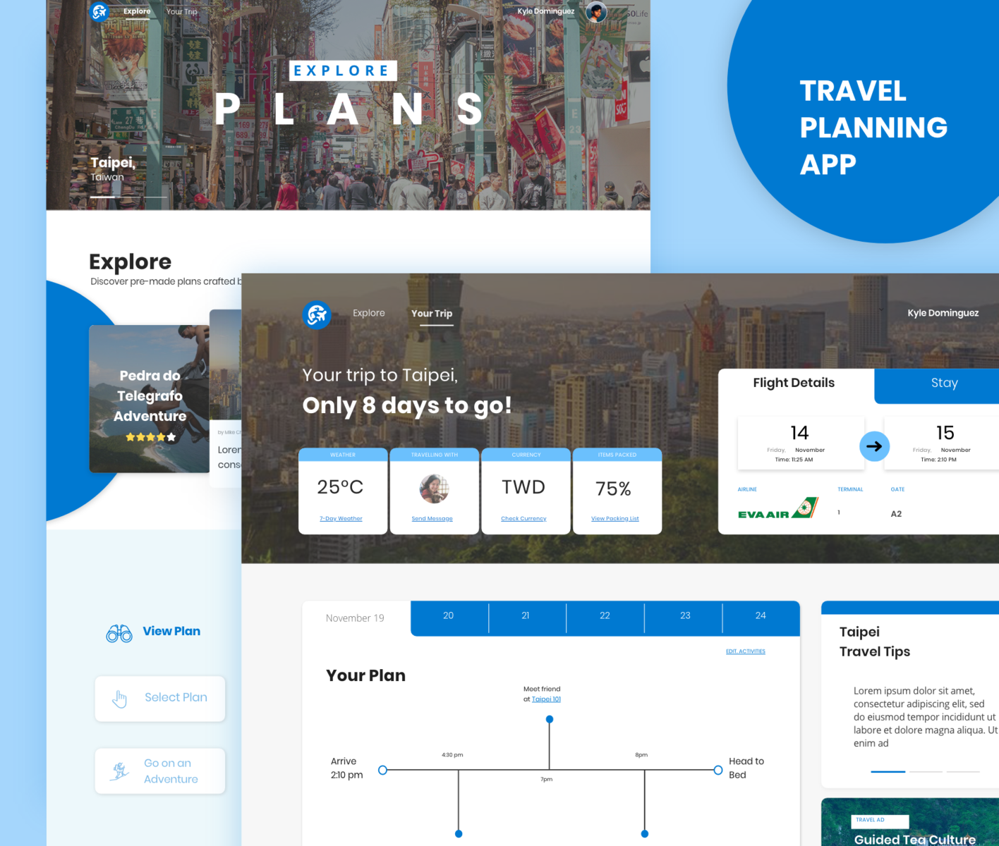 Travel Planning App by Jofo Domingo on Dribbble