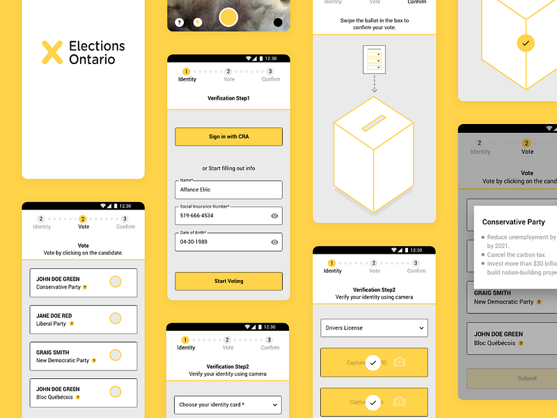 Election Voting App Design by Alfance on Dribbble
