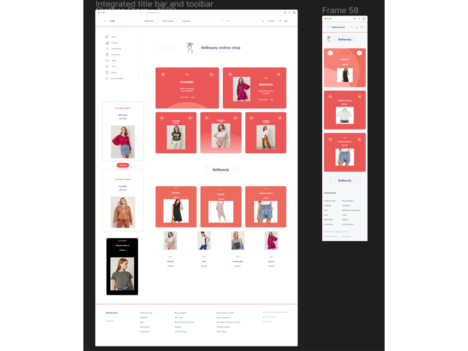 Figma/Clothes shop web-page design by Shadiye on Dribbble