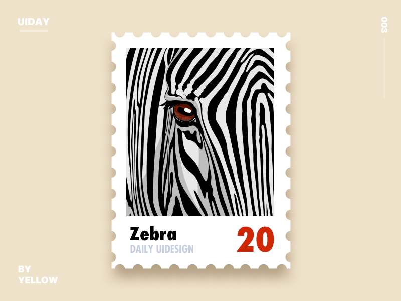 zebra stamp by huangzitao on Dribbble