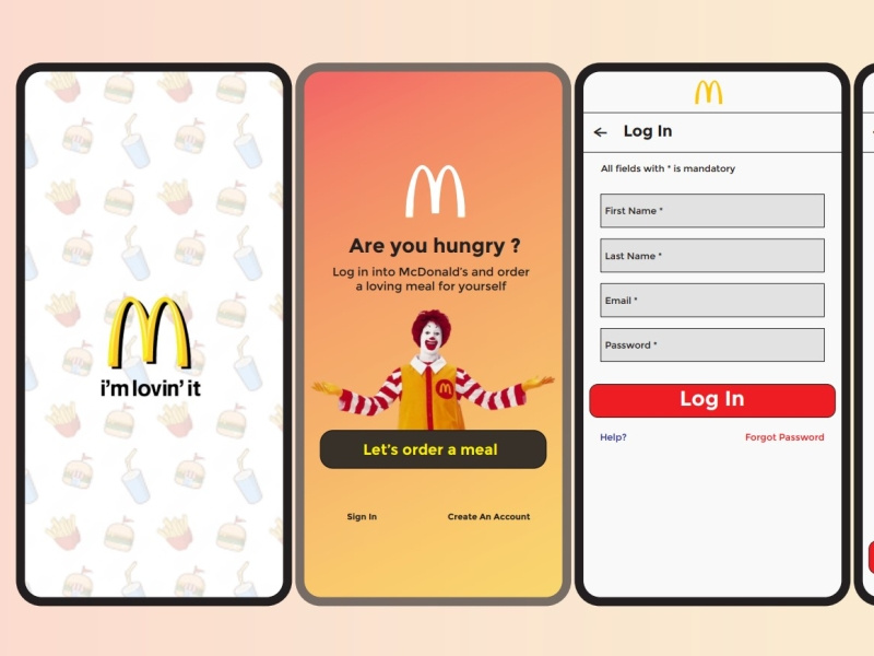 Mcd app recreation by Jayveersinh Mahida on Dribbble