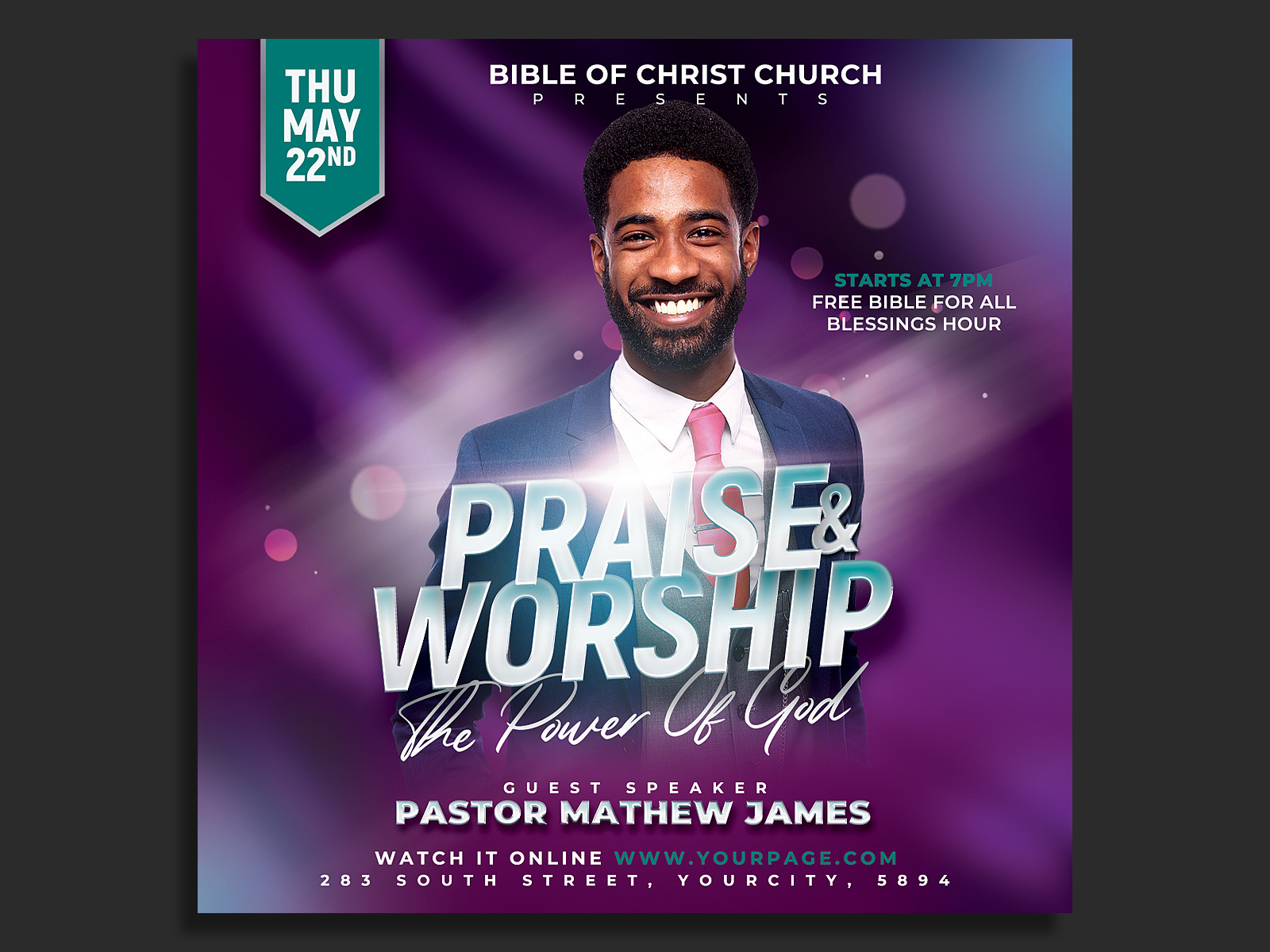 Free Printable Church Flyer Templates Designs