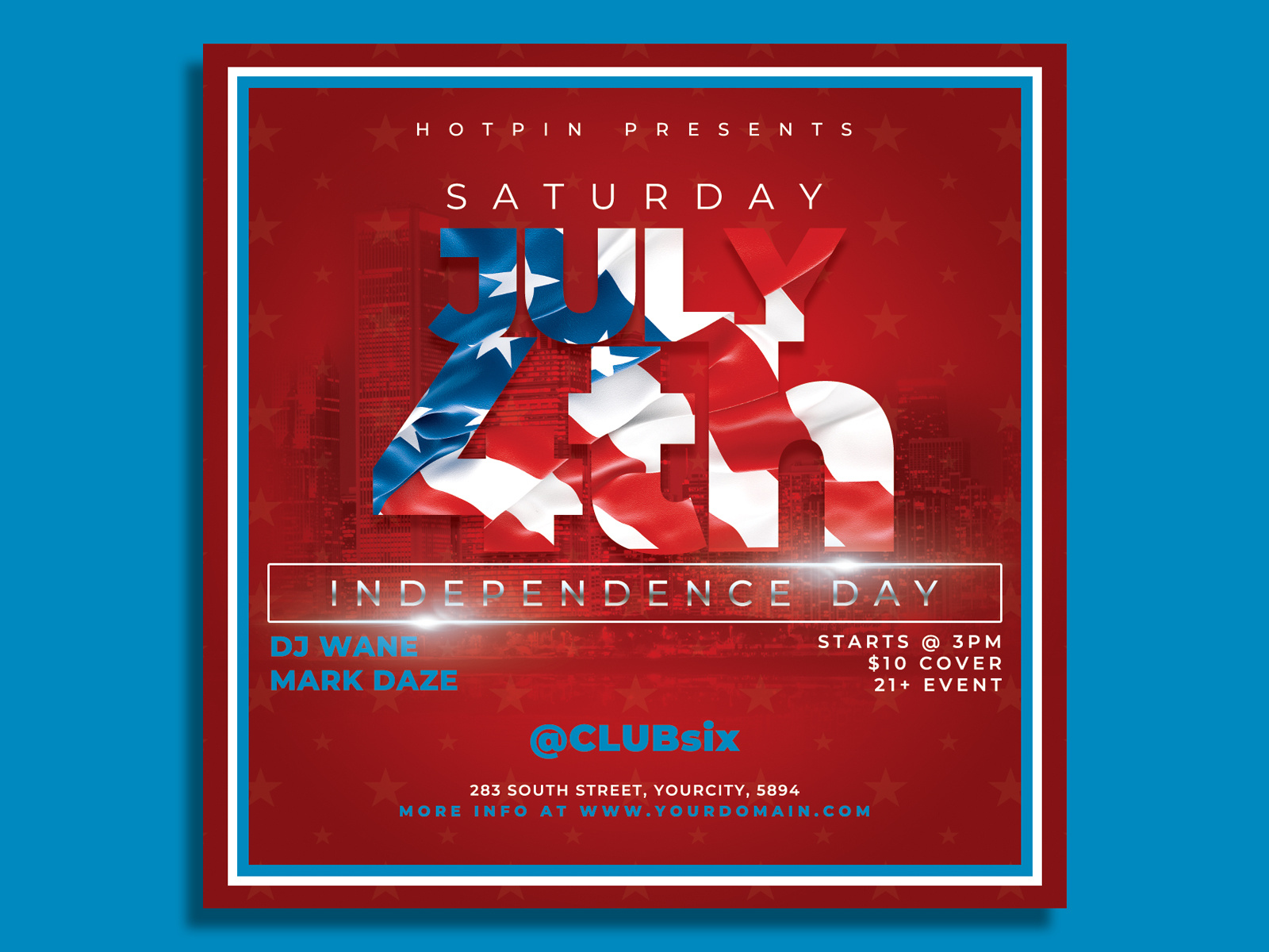 Independence Day Flyer Template by Hotpin on Dribbble