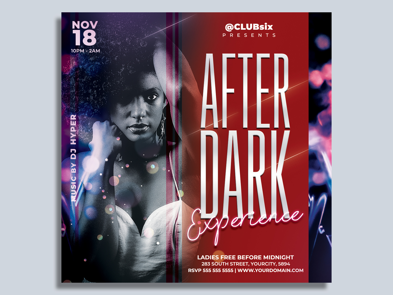 Night Club Flyer Template By Hotpin On Dribbble