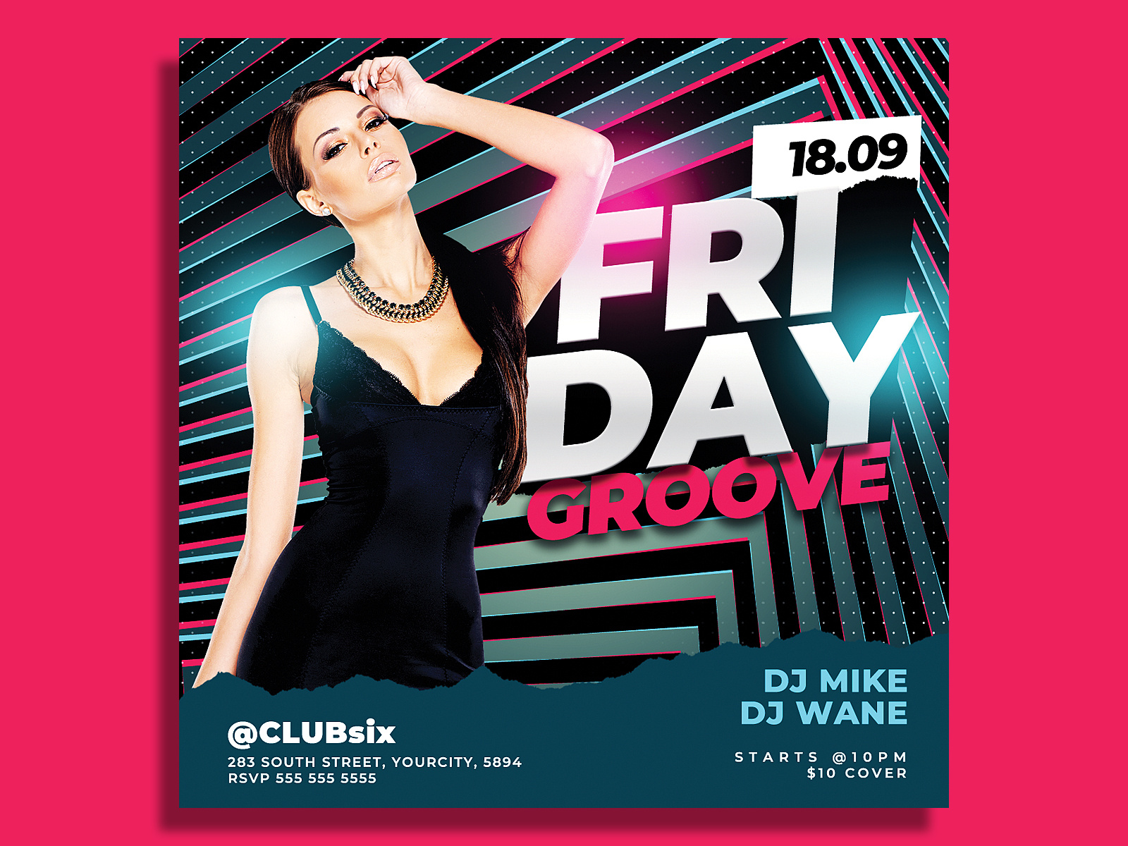 Night Club Flyer Template By Hotpin On Dribbble