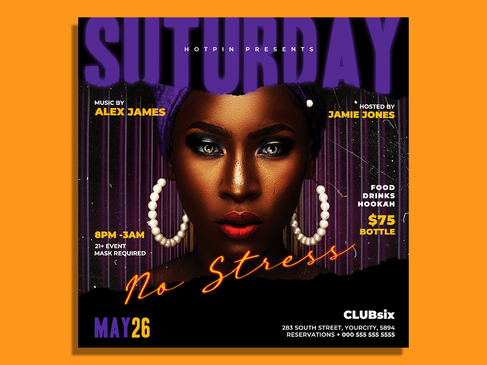 Night Club Flyer Template By Hotpin On Dribbble