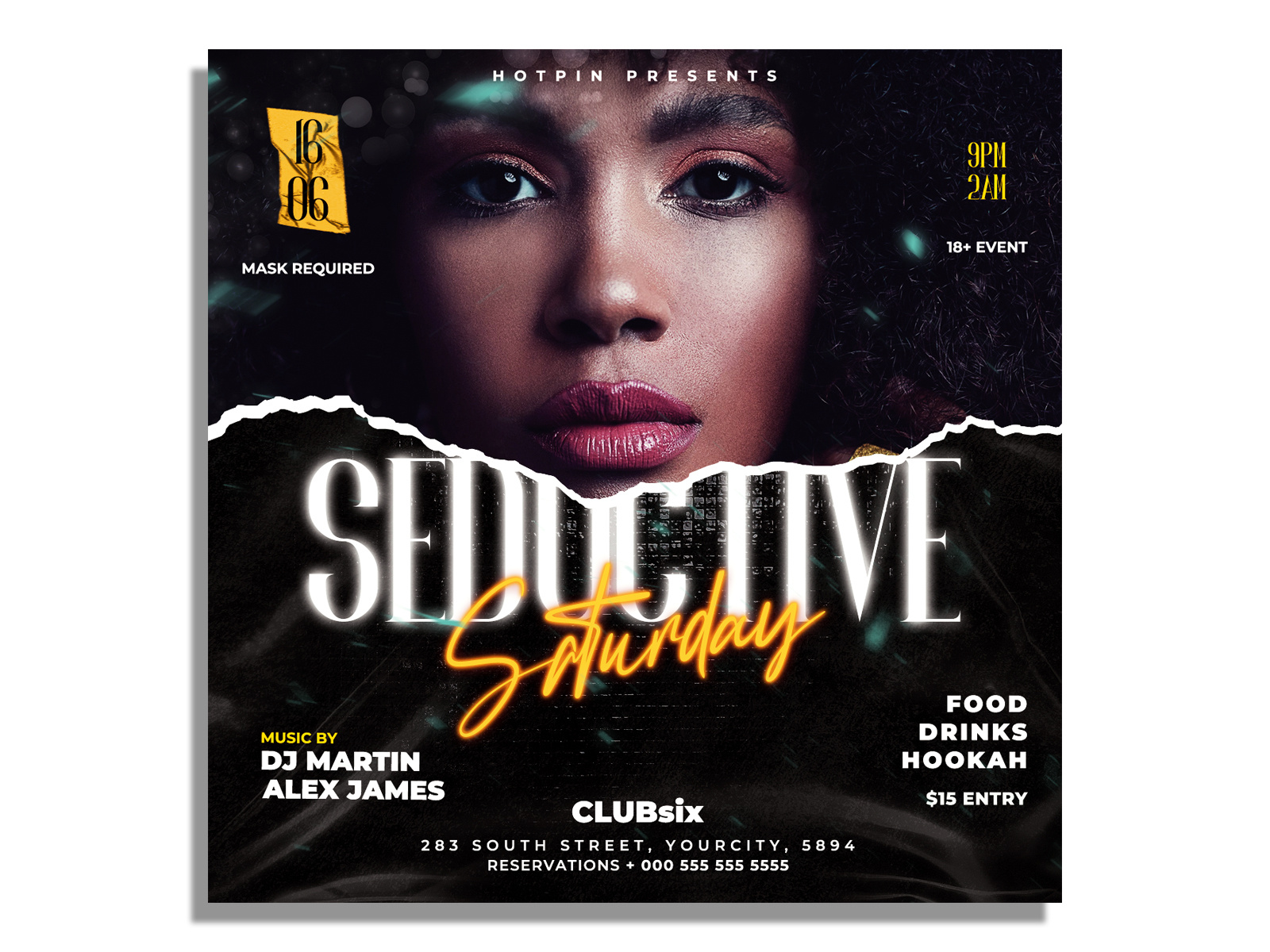 Night Club Flyer Template By Hotpin On Dribbble