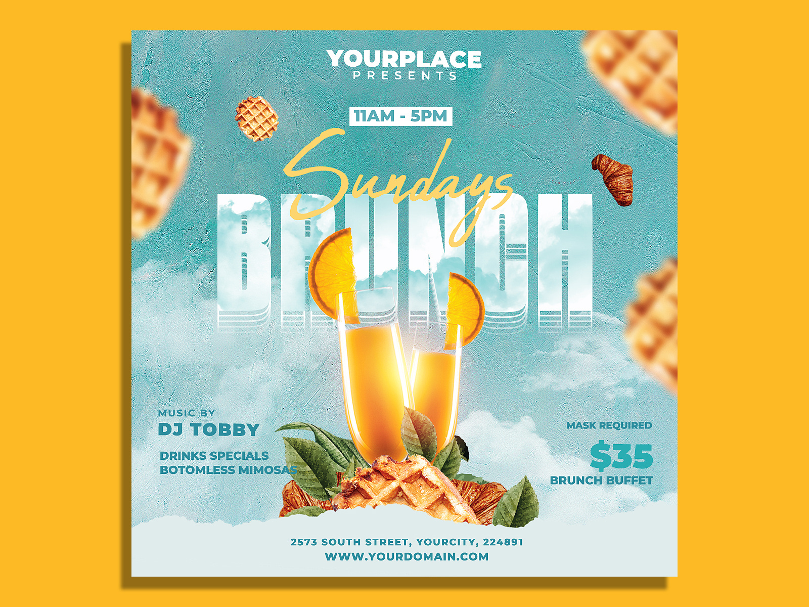 Free Brunch Flyer Template