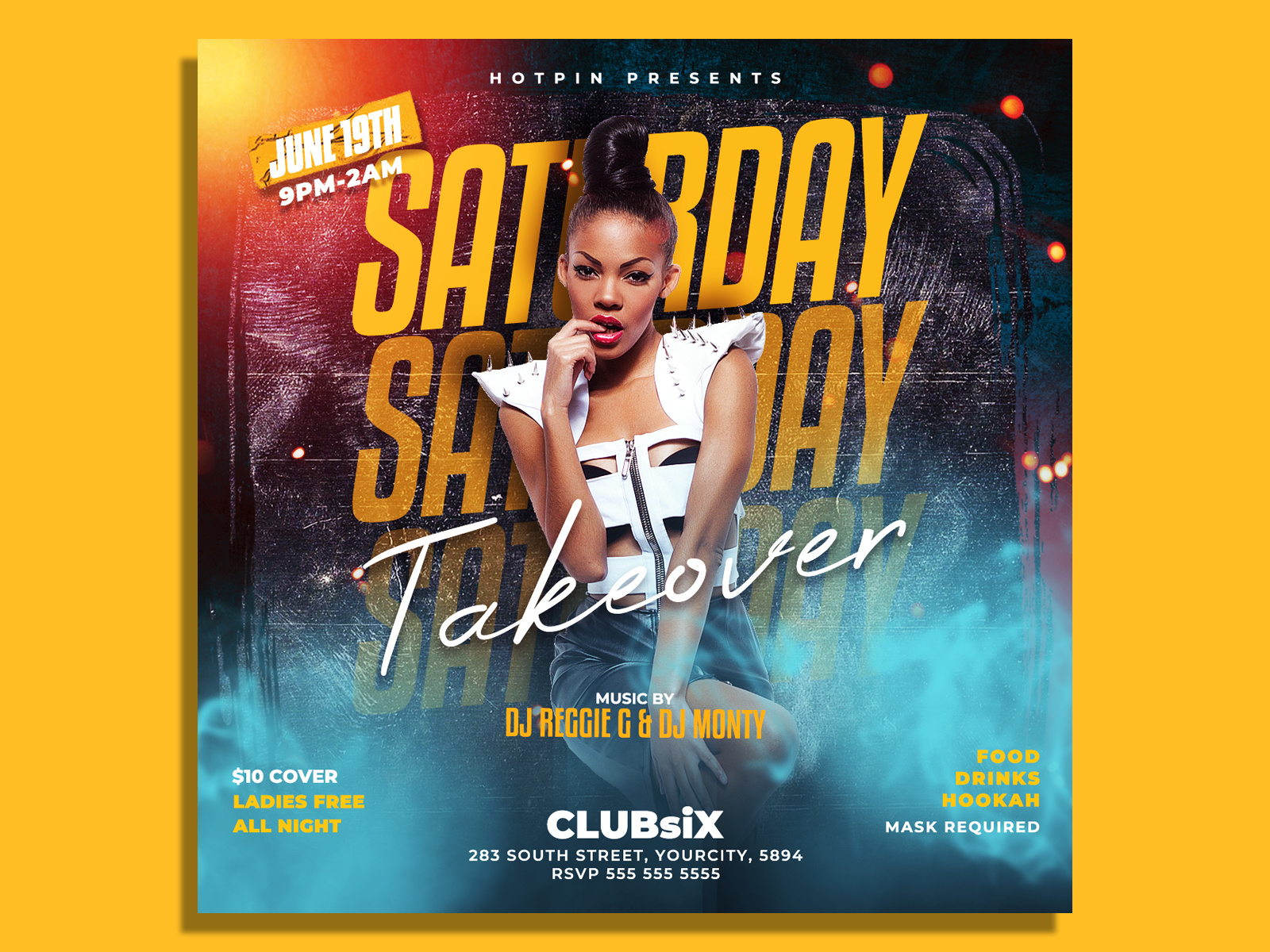 Night Club Flyer Template By Hotpin On Dribbble
