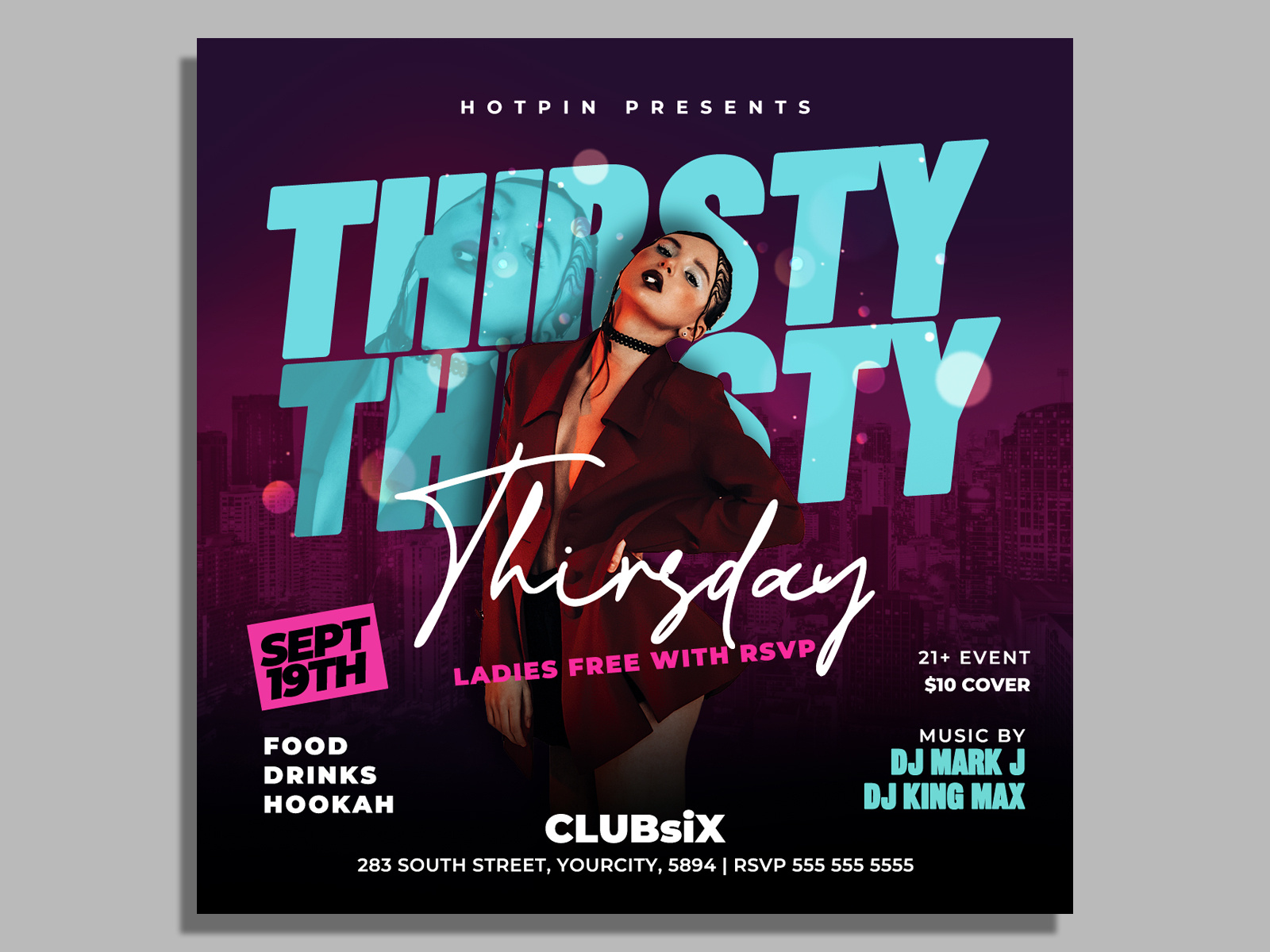 Night Club Flyer Template By Hotpin On Dribbble