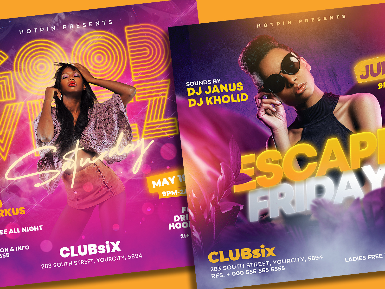 Night Club Flyer Bundle by Hotpin on Dribbble