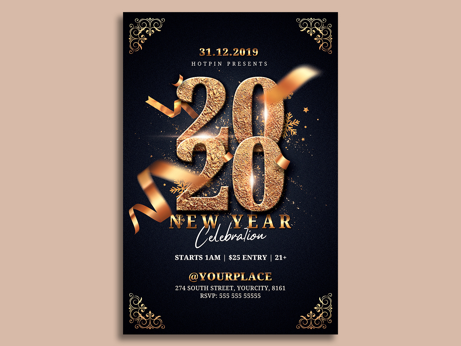 New Year Eve Party Flyer Template By Hotpin On Dribbble