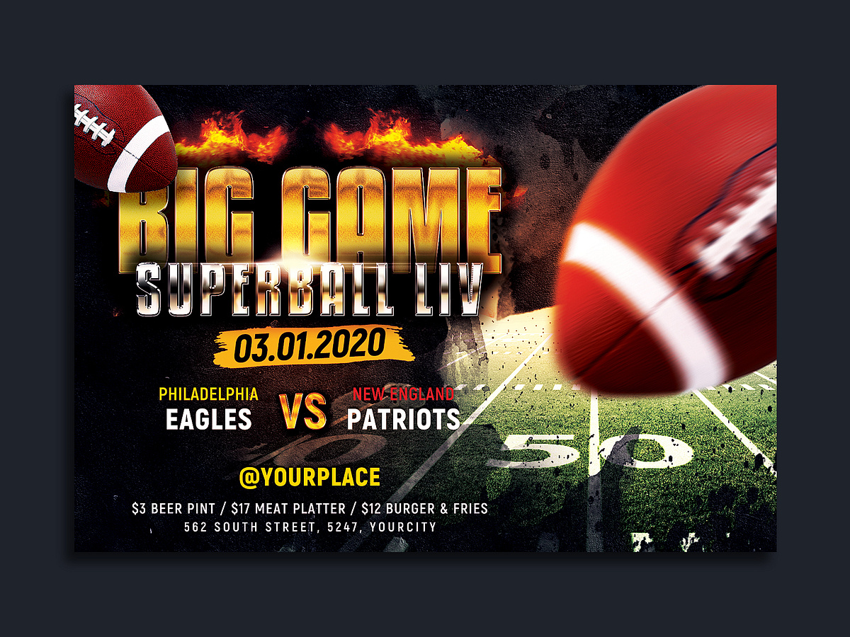 Nfl Flyer designs, themes, templates and downloadable graphic elements ...